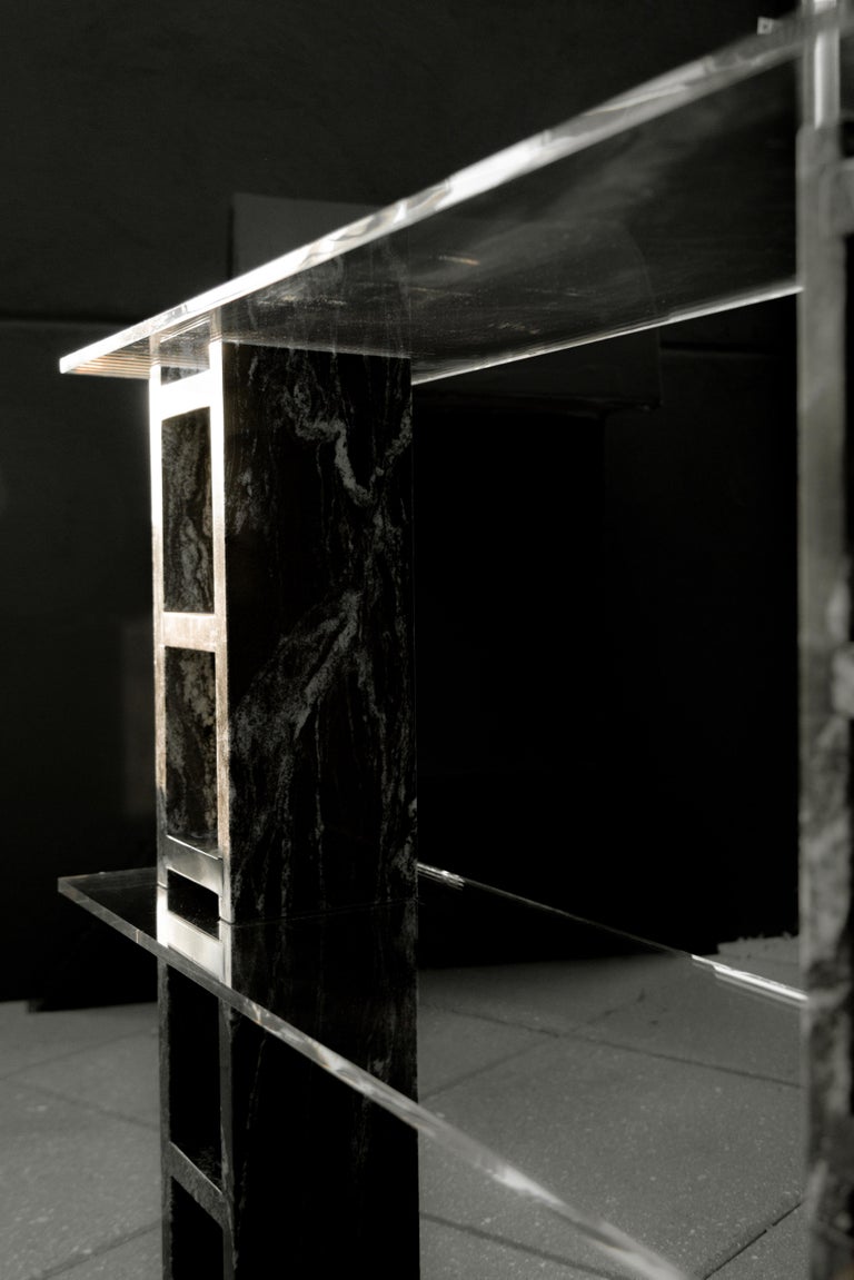 4 Tier Cinder Block Bookshelf Black For Sale At 1stdibs