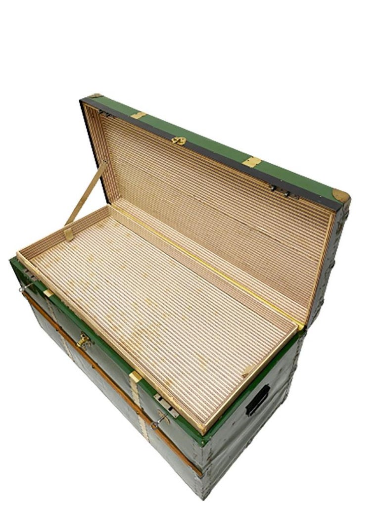 4 green Trunks, ca 1915 For Sale at 1stDibs