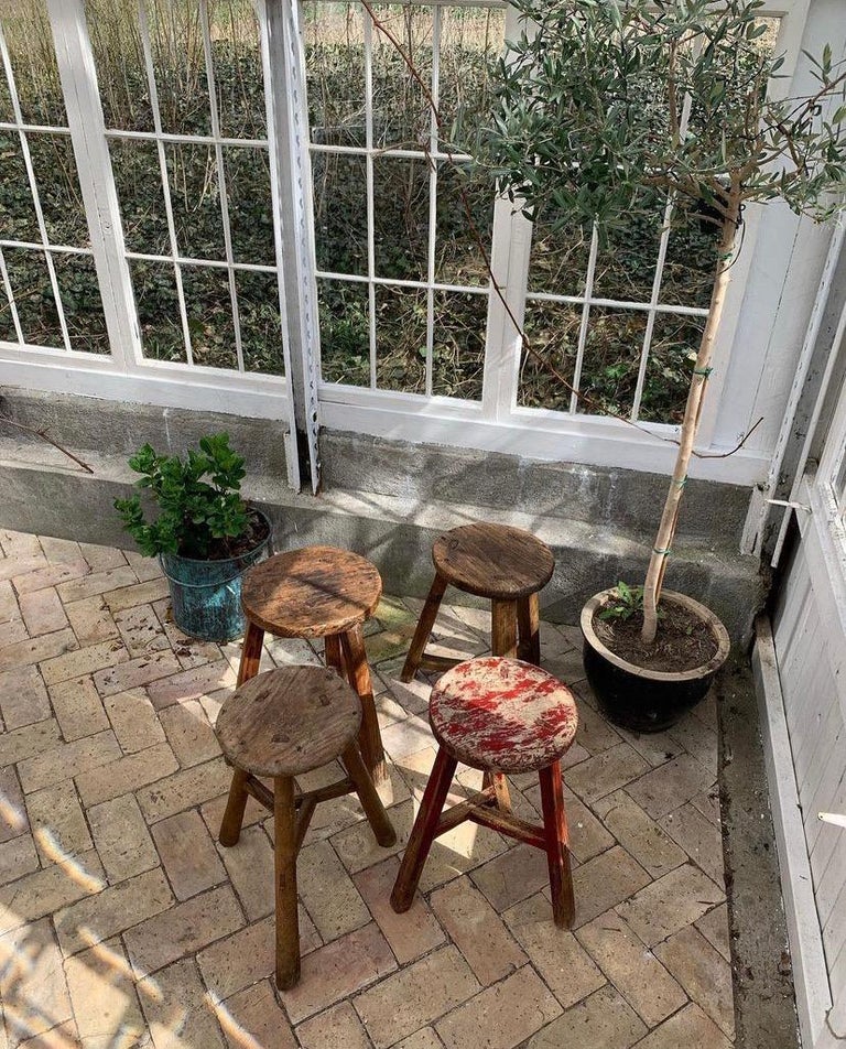 4 Very Old Stools For Sale at 1stDibs