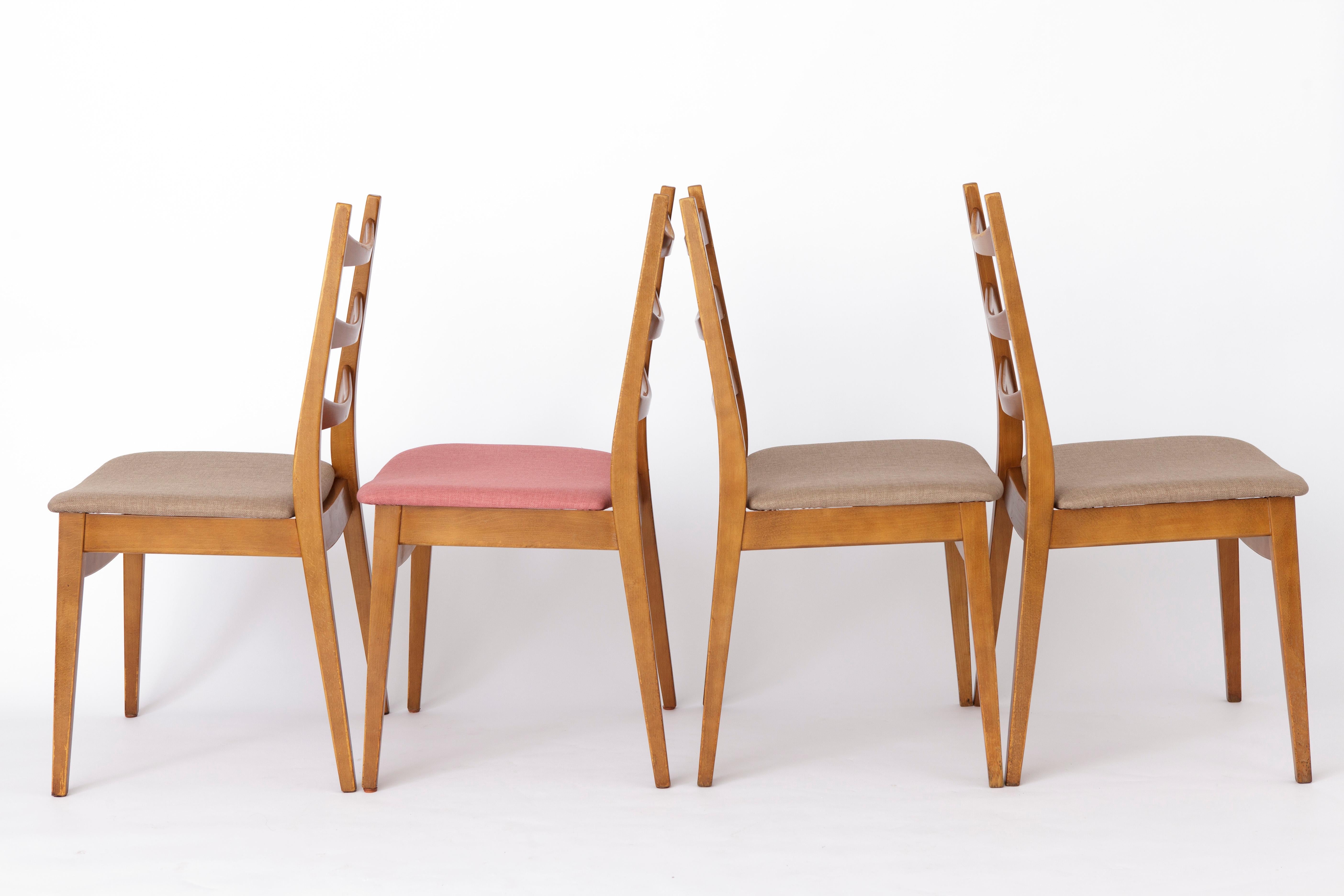 4 Vintage Dining Chairs 1960s-1970s Germany For Sale at 1stDibs