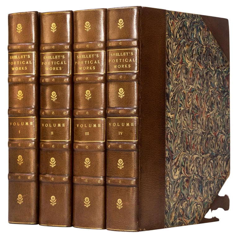 4 Volumes, Percy Bysshe Shelley, the Complete Poetical Works of Percy ...