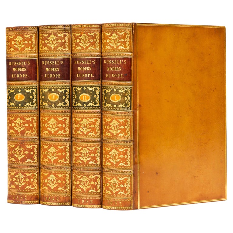 4 Volumes, Russell's The History Of Modern Europe at 1stDibs
