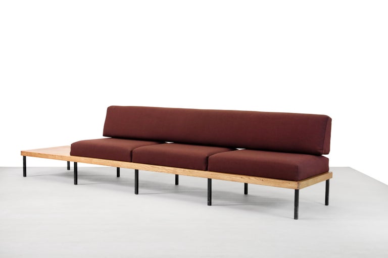 Minimalist Oak Wooden Design Bench Dutch Design Sofa with integrated ...