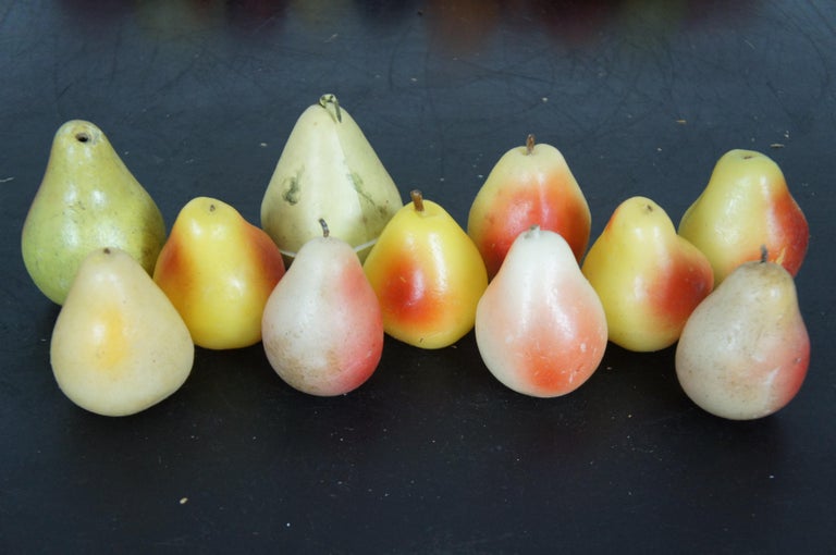 40 Antique Assorted Artificial Fake Faux Wax Fruit Centerpiece Display ...