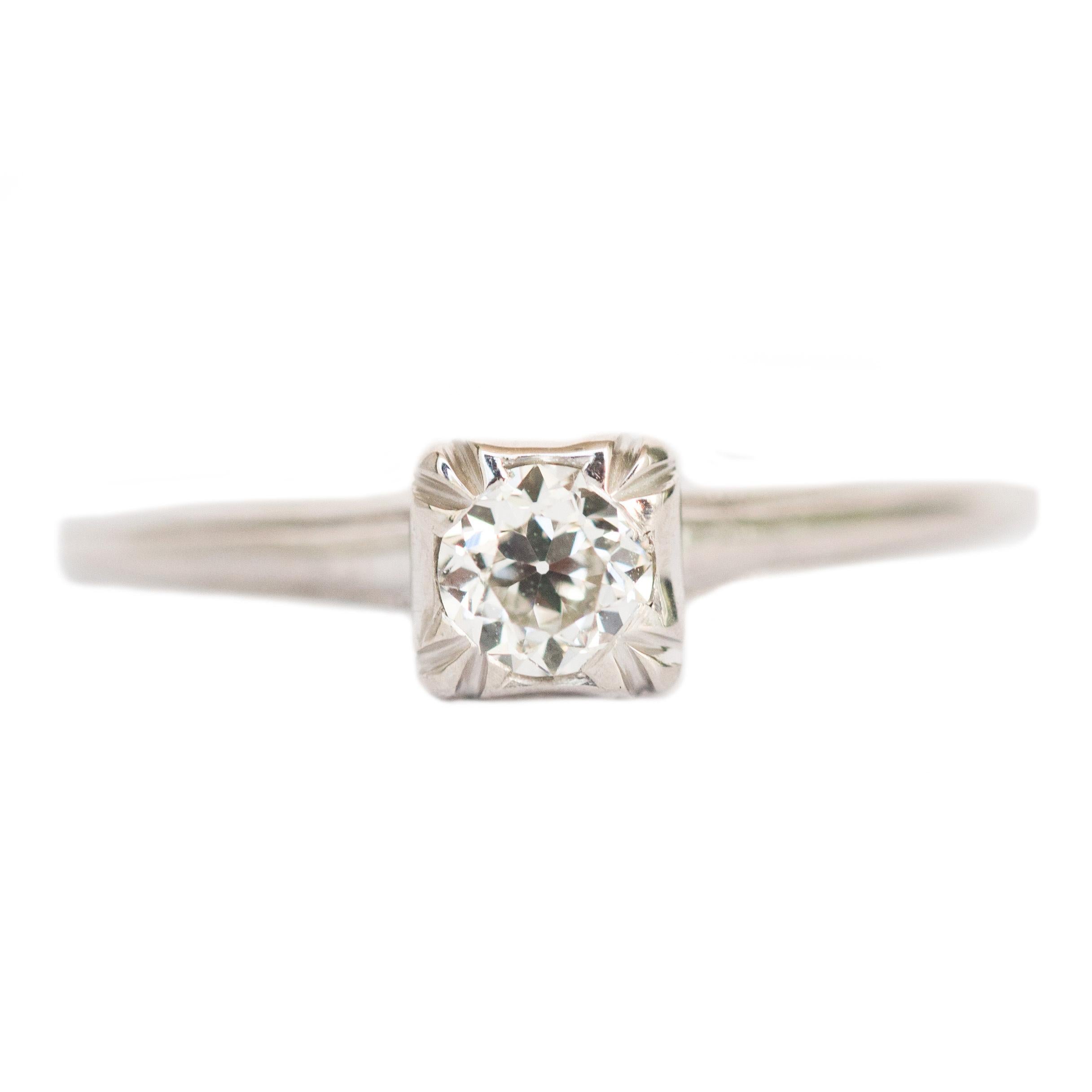 .40 Carat Diamond Yellow Gold Engagement Ring For Sale at 1stDibs | .40 ...