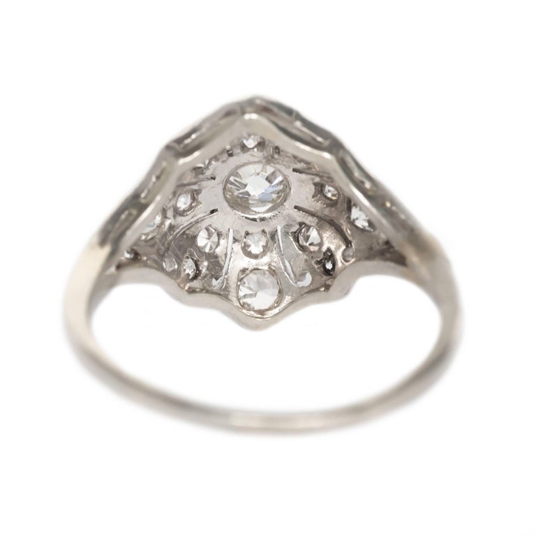 .40 Carat Total Weight Diamond Platinum Engagement Ring For Sale at 1stDibs