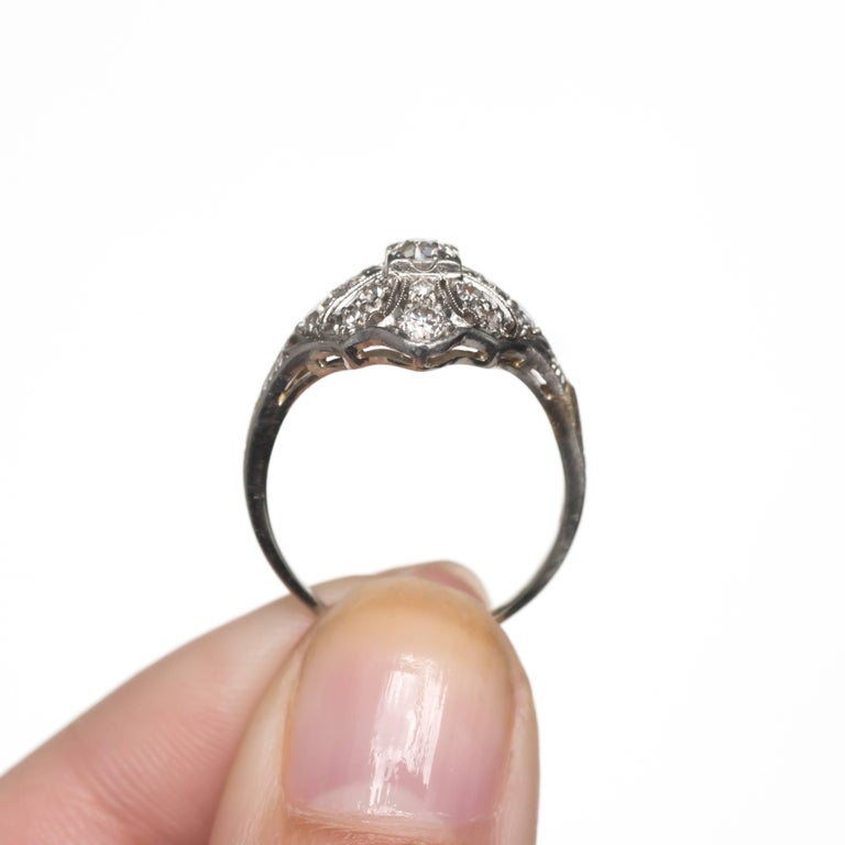 .40 Carat Total Weight Diamond Platinum Engagement Ring For Sale at 1stDibs