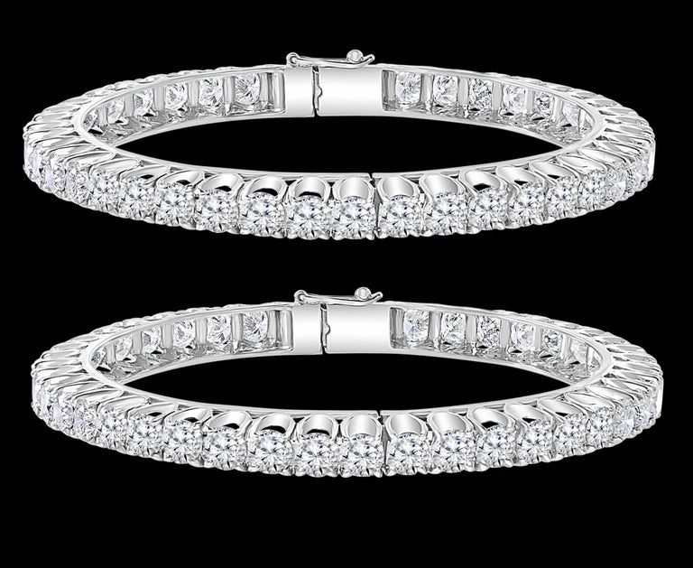 40 Pointer Each, 36 Ct Single line Eternity 18 Kt Gold and Diamond ...