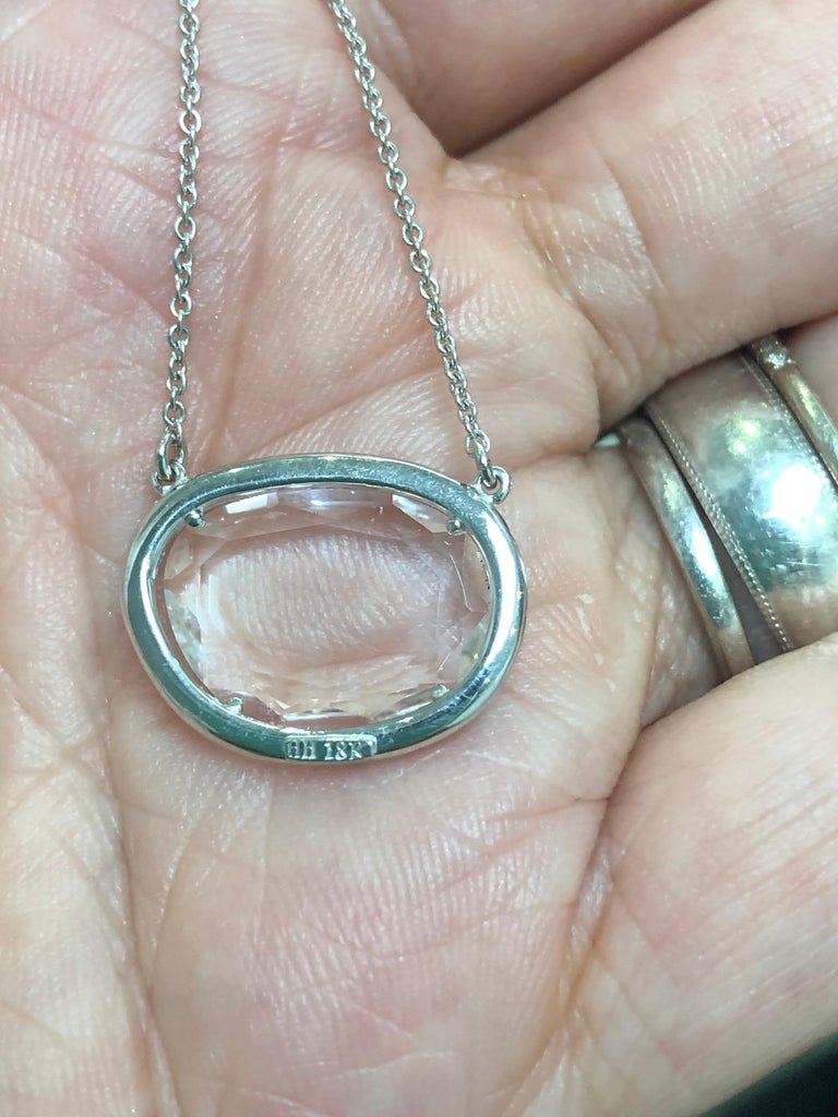 4.04 Carat Cobblestone Cut White Quartz with 27 Pave Set Diamonds Halo ...