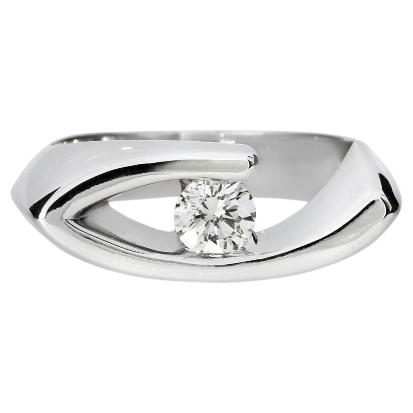 .41 Carat Diamond Tension Set 14K Ring For Sale at 1stDibs | mens ...