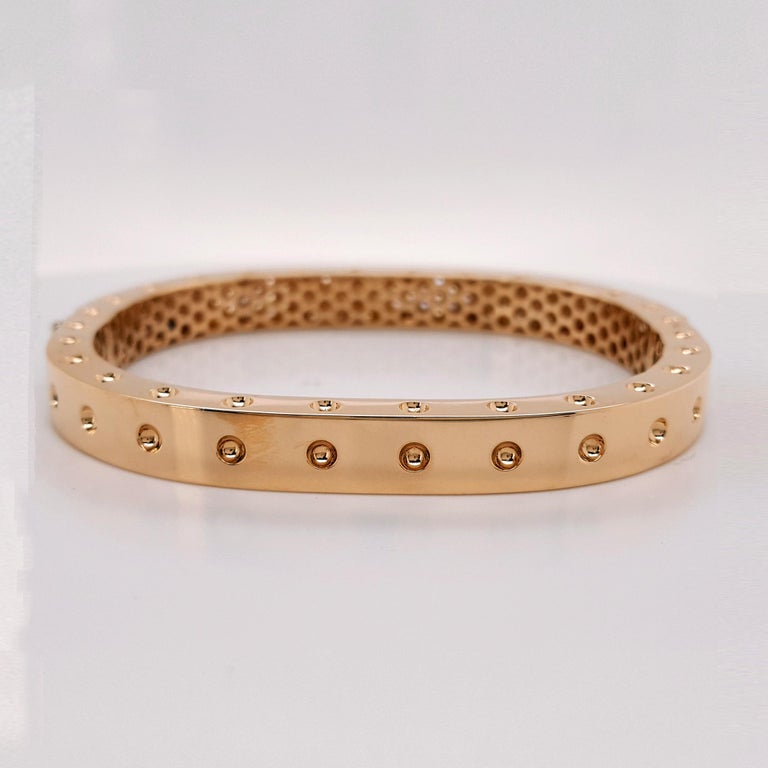 4.16 Carat Diamonds 18k Rose Gold Pavé Diamond Bangle, by Novel ...