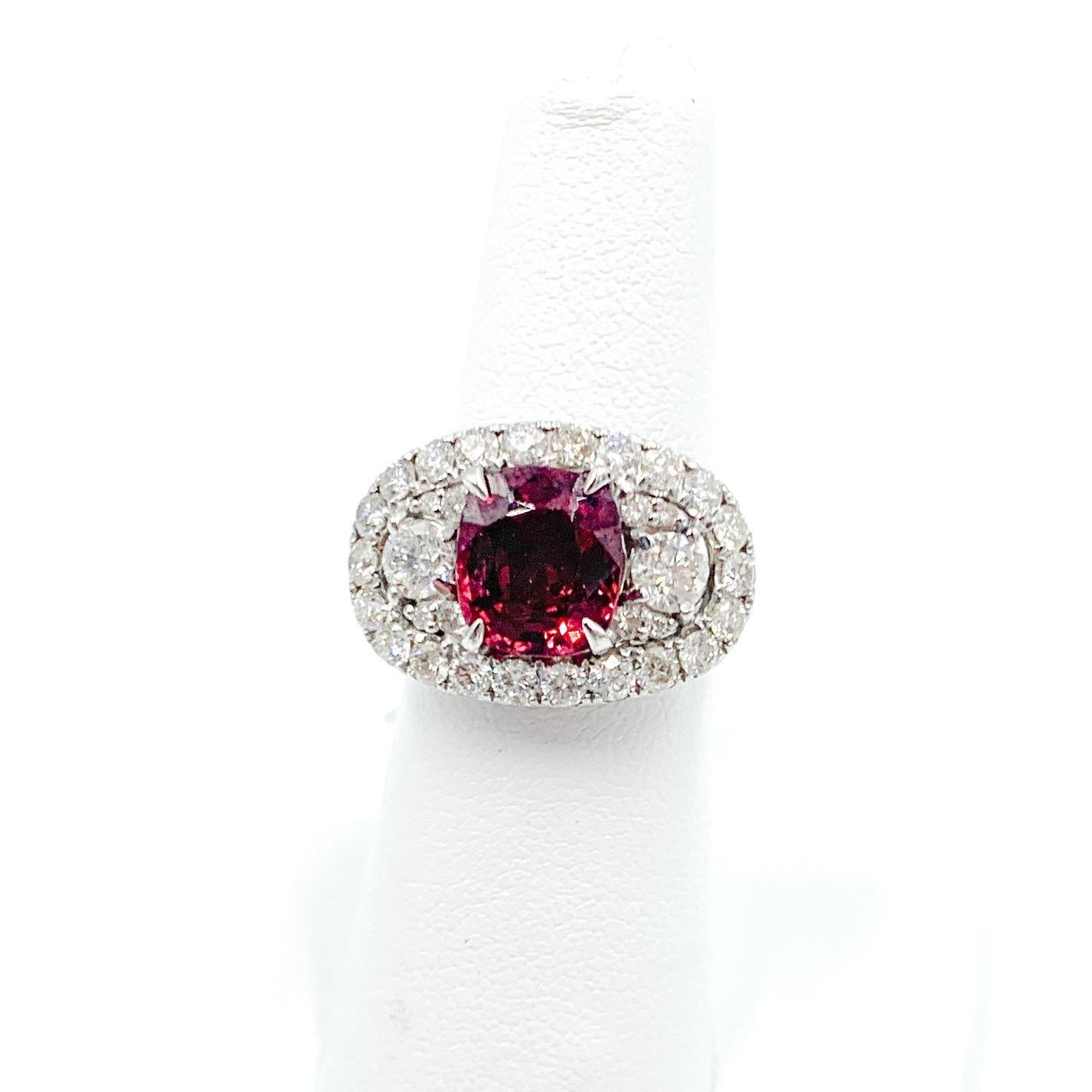 4.19 Carat Raspberry Red Spinel Ring at 1stDibs | red spinel jewellery ...