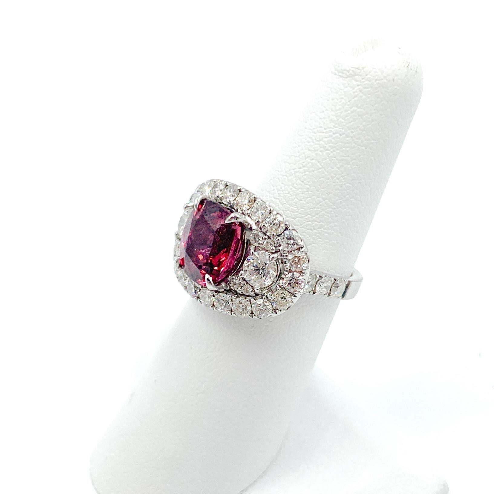 4.19 Carat Raspberry Red Spinel Ring at 1stDibs | red spinel jewellery ...