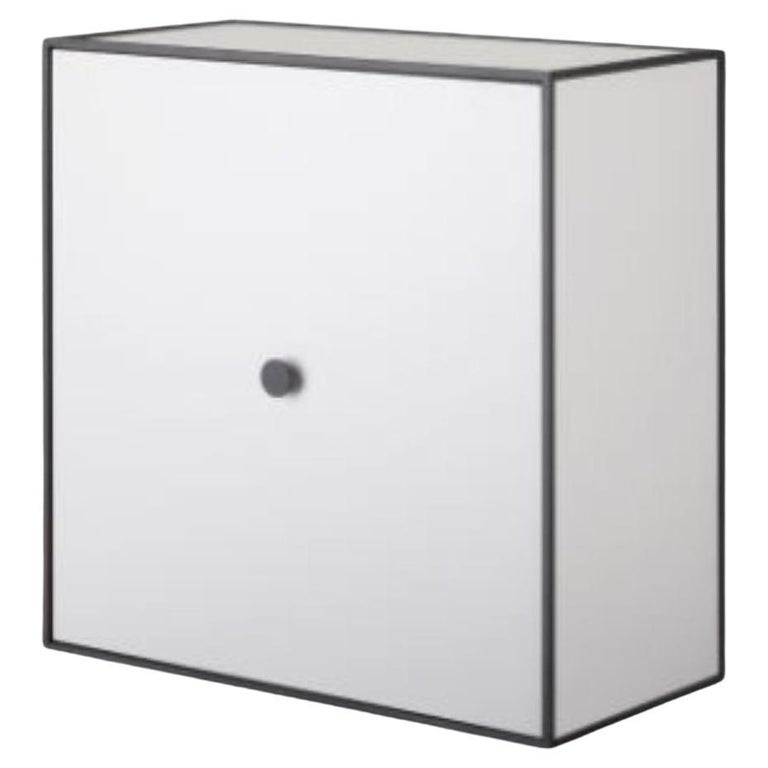 42 Light Grey Frame Box with Door by Lassen For Sale at 1stDibs