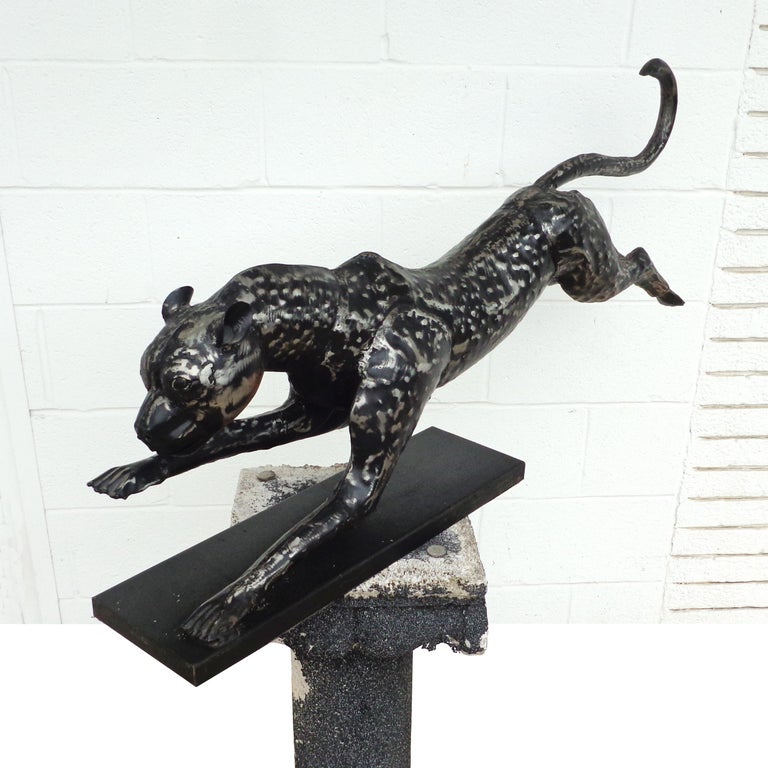 42″ Metal Running Cheetah For Sale at 1stDibs