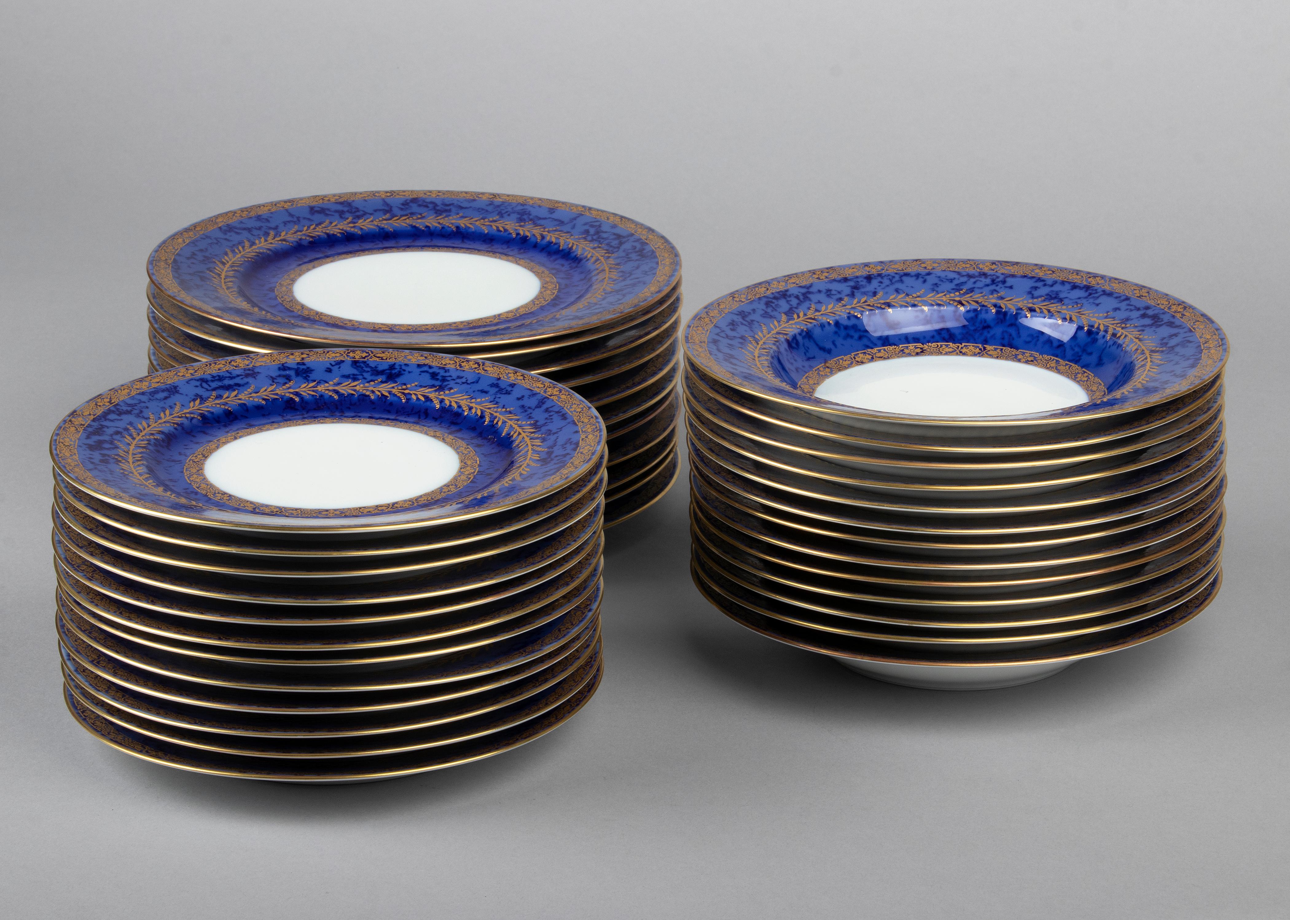 42-Piece set of Porcelain Tableware for 12 Persons made by Raynaud ...