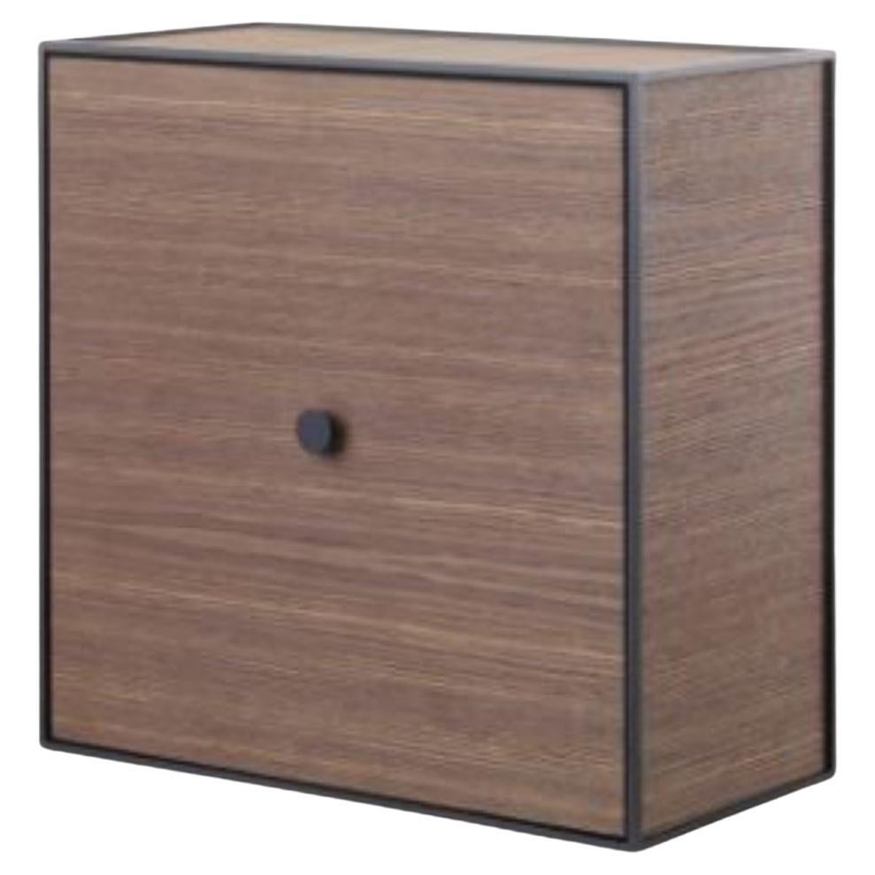 35 Smoked Oak Frame Box with Door by Lassen For Sale at 1stDibs