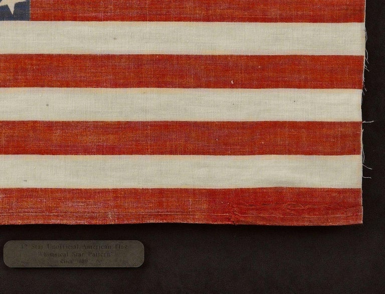42-Star American Flag, Antique Whimsical Star Pattern, circa 1889 at ...