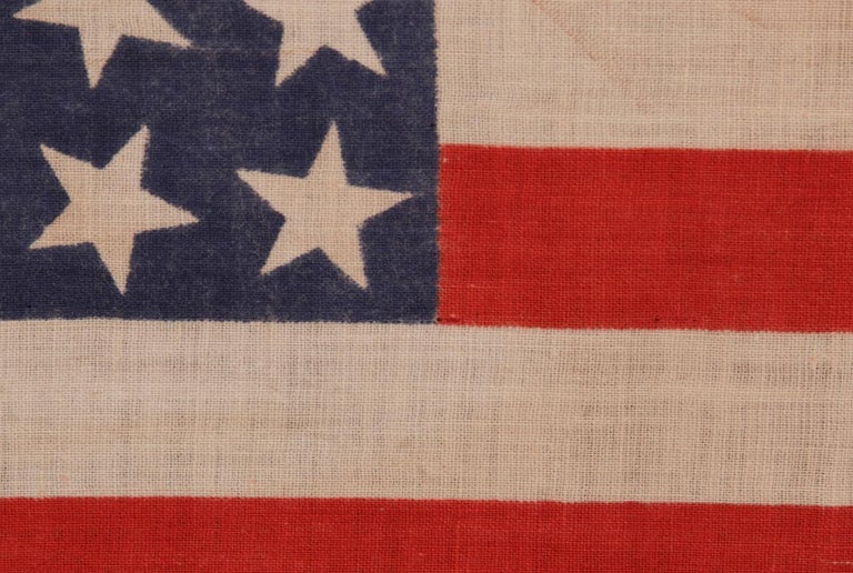42 Stars, an Unofficial Star Count, on an Antique American Flag at 1stDibs