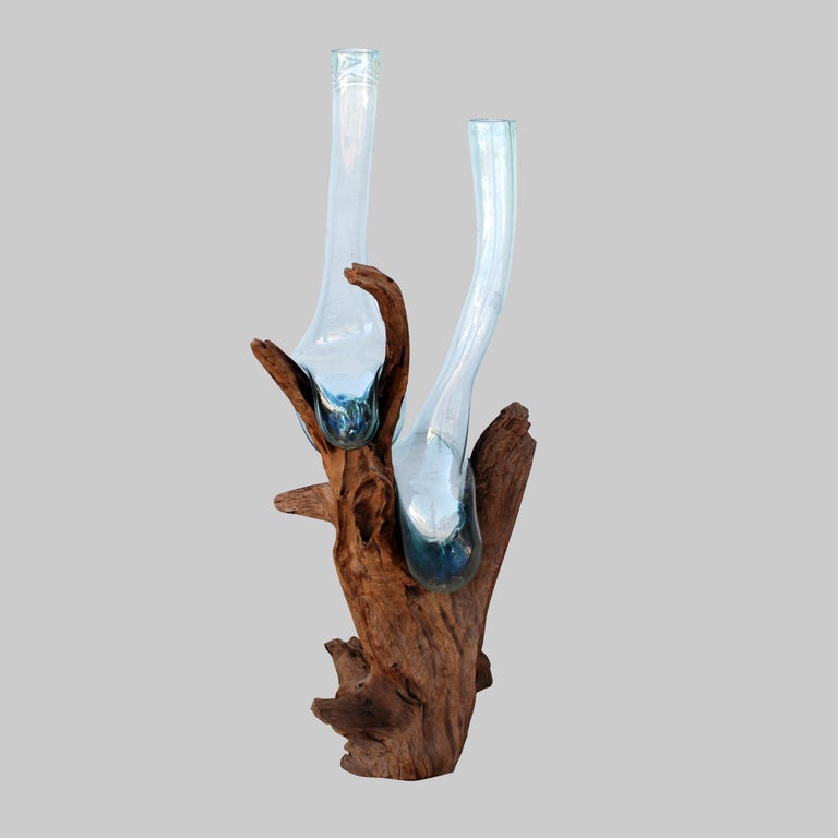 Teak Root Vase / Sculpture For Sale at 1stDibs