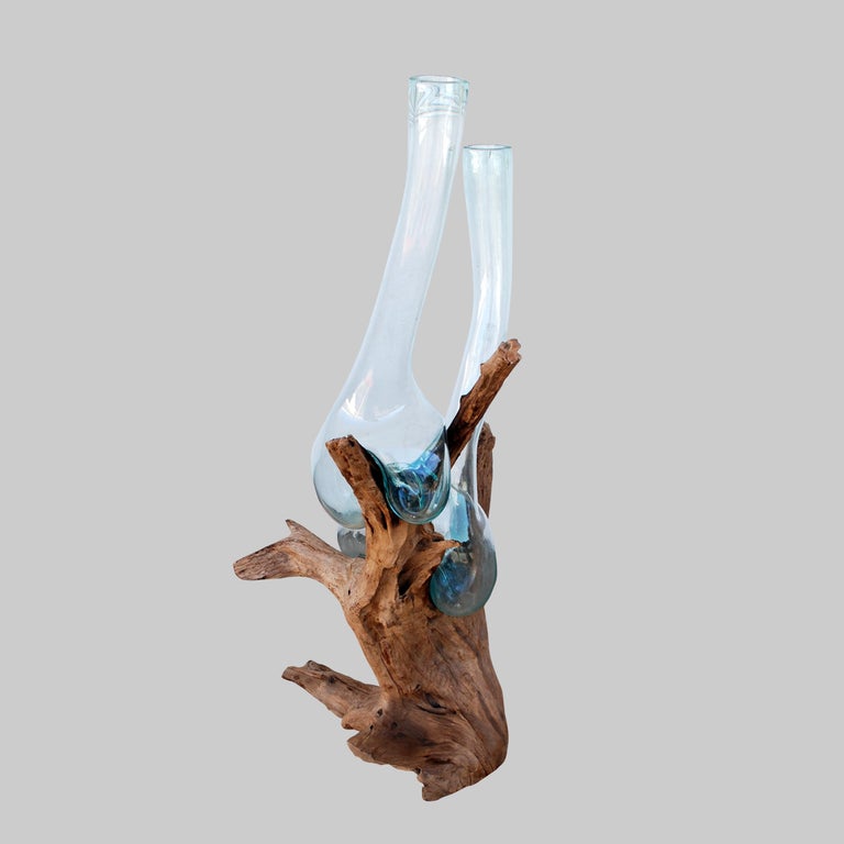 Teak Root Vase / Sculpture For Sale at 1stDibs