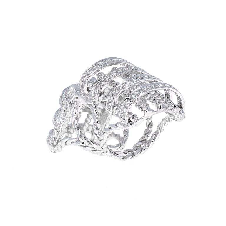 4.20 Carat Diamond Full Finger Fashion Ring For Sale (Free Shipping) at ...