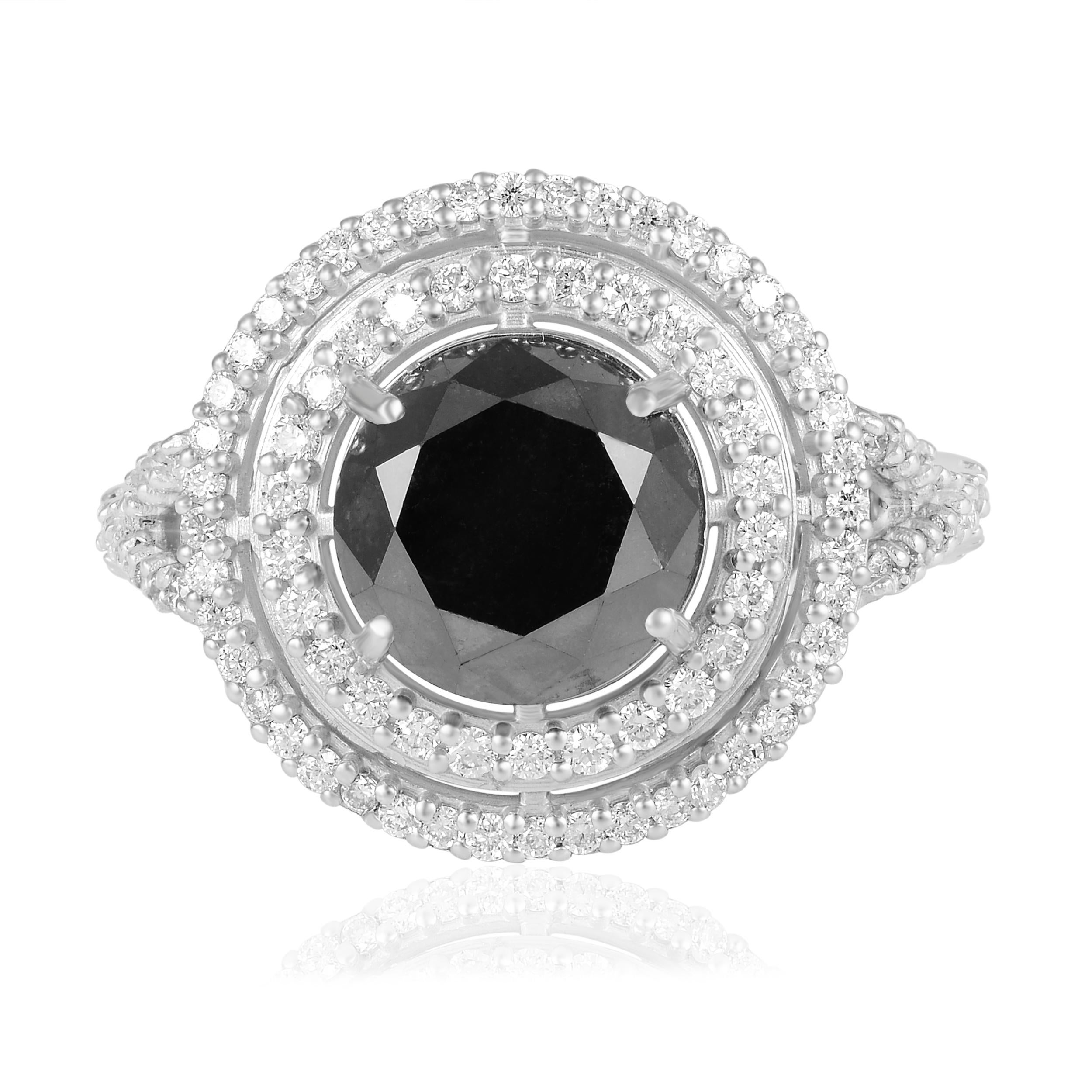 Ignite Your Elegance with The Magma Blaze Black Diamond Ring For Sale ...