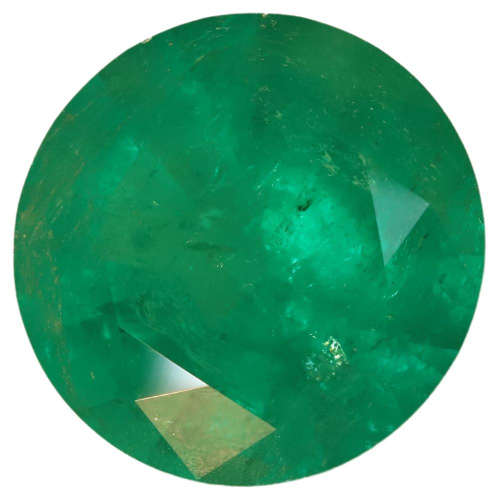 Belle pierre précieuse émeraude colombienne taillée en émeraude de 4,13 ...
