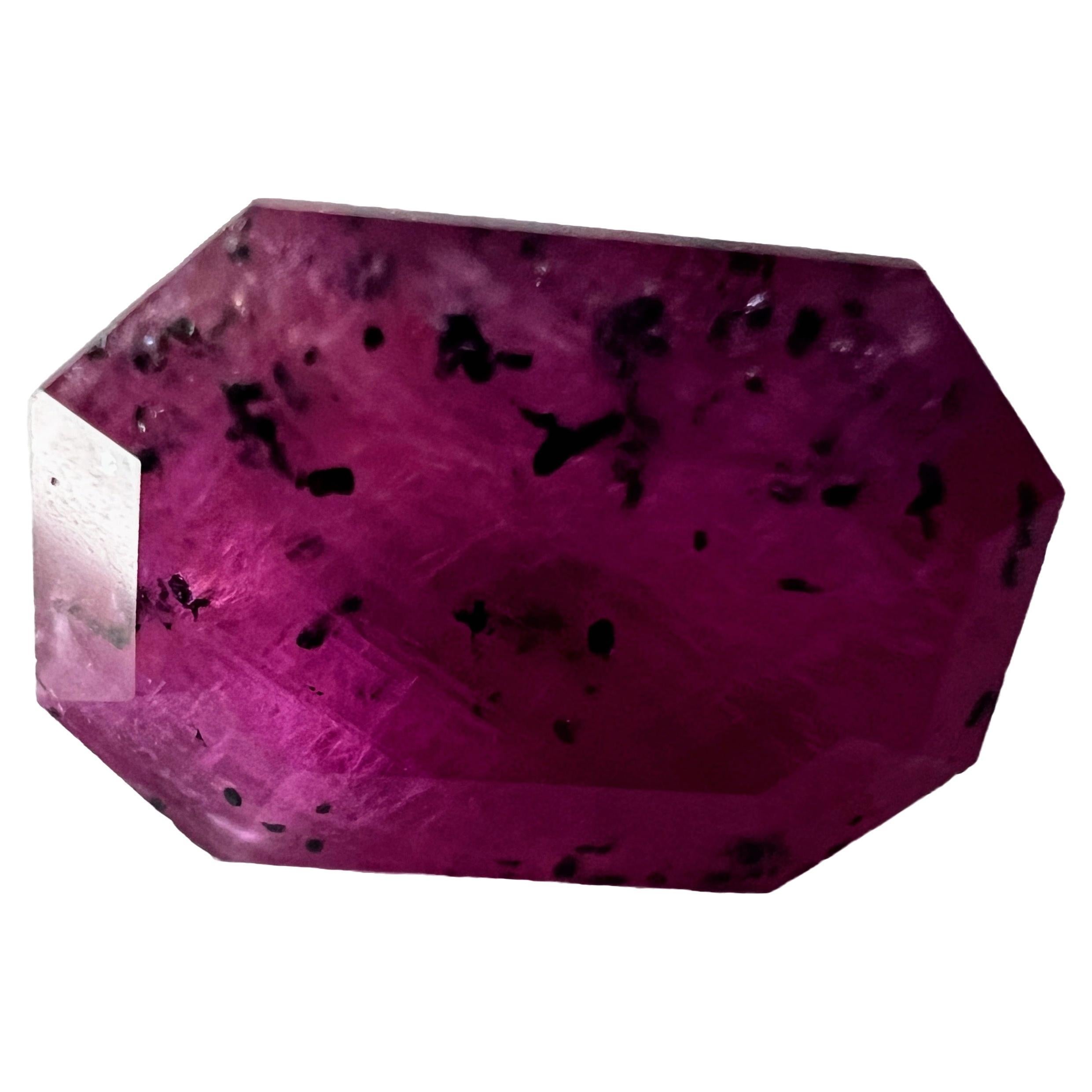 4.285ct Ruby Octagonal Cut Loose Gemstone For Sale at 1stDibs