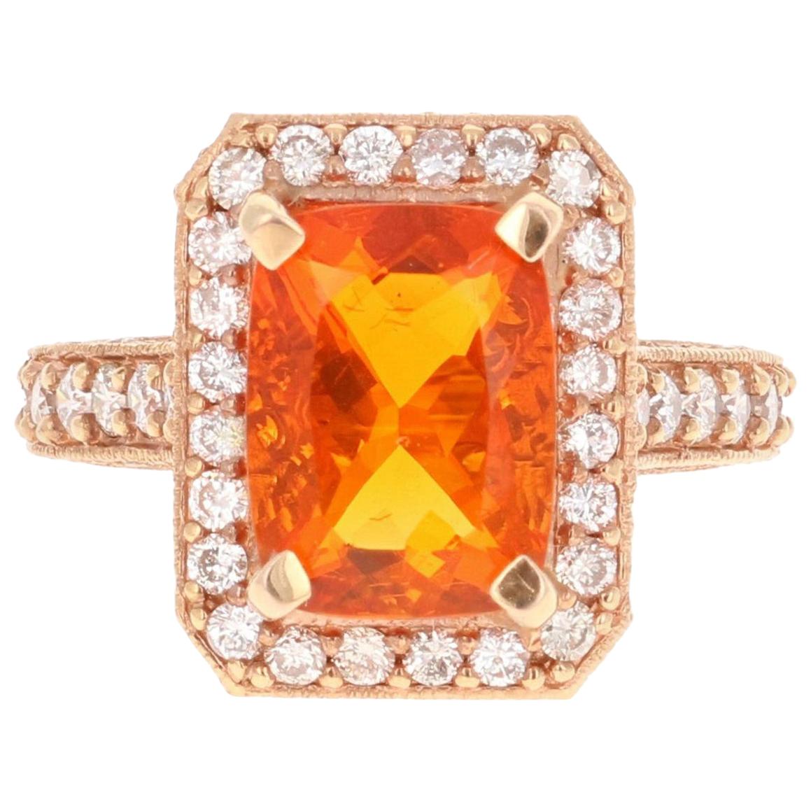 Fire Opals Gold Ring For Sale at 1stDibs