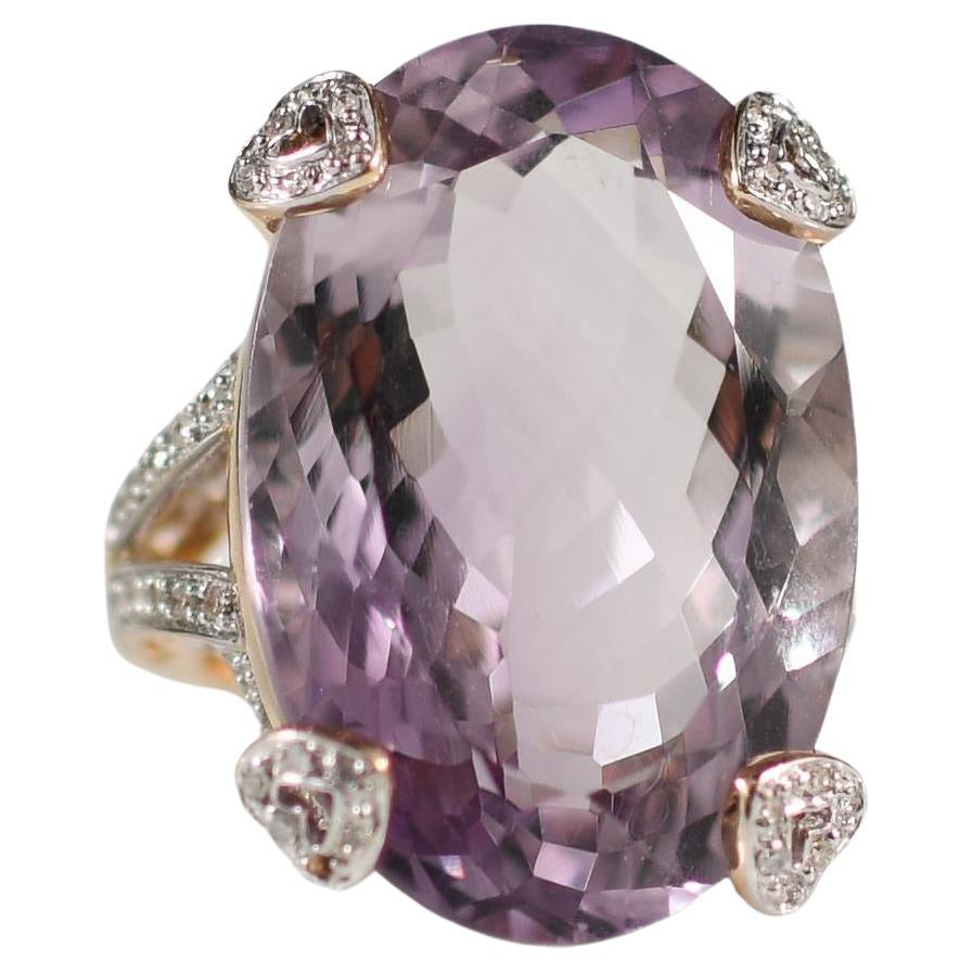 5.5cttw Diamond Pave Large Statement Ring in 14k White Gold For Sale at ...