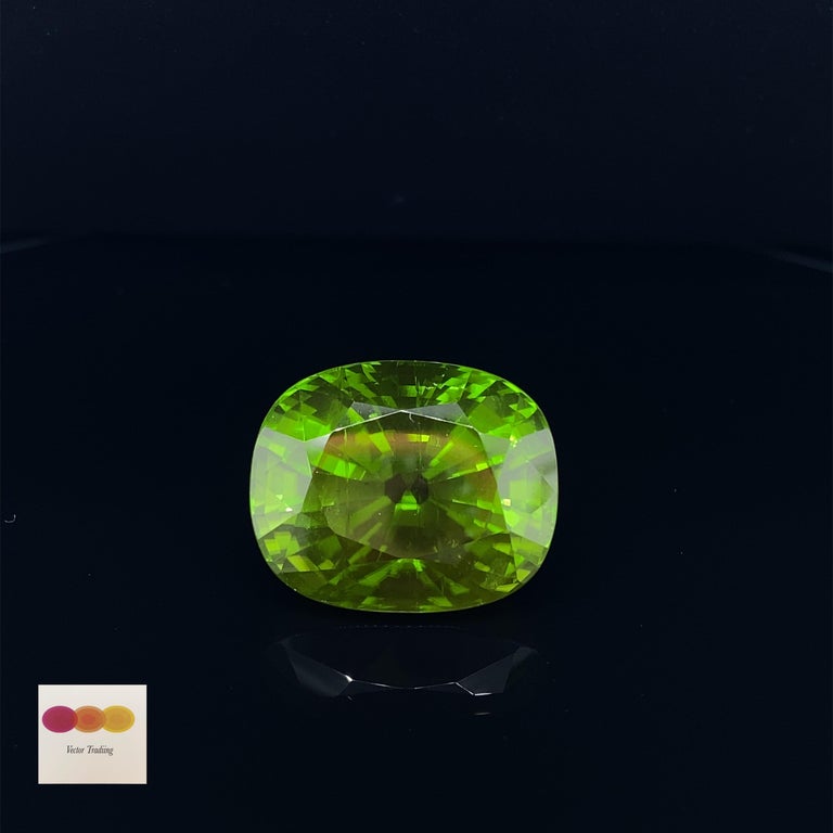 44.52 Carat GRS Certified Burma No Heat Cushion-Cut Natural Peridot For ...