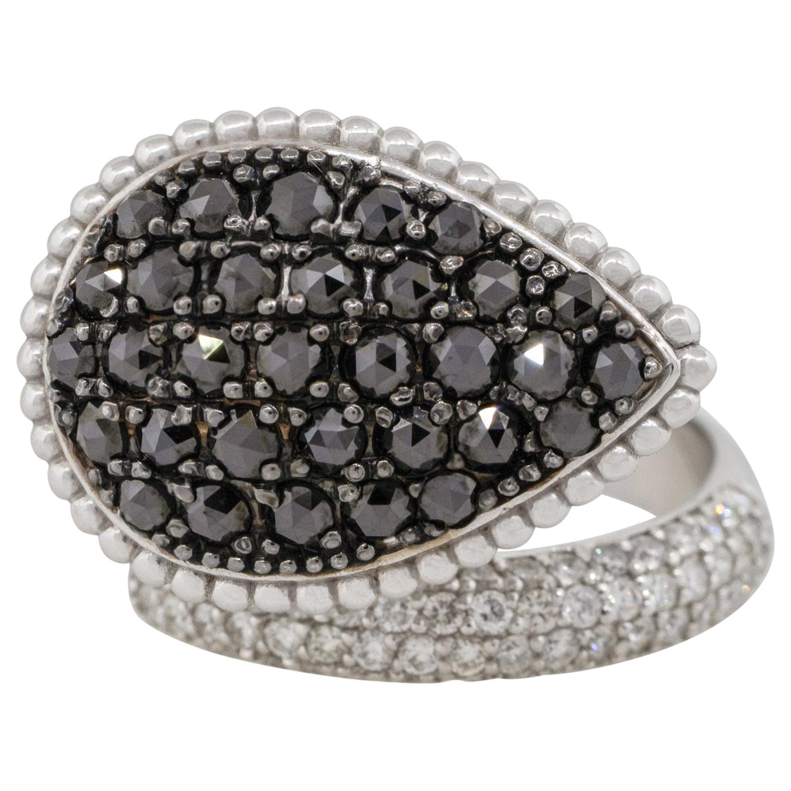 2.56 Carat Diamond Twisted Overpass Ring 18 Karat in Stock For Sale at ...