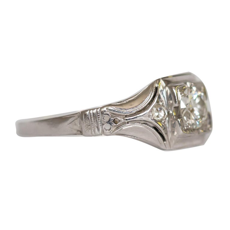 .45 Carat Diamond White Gold Engagement Ring For Sale at 1stDibs | .45 ...
