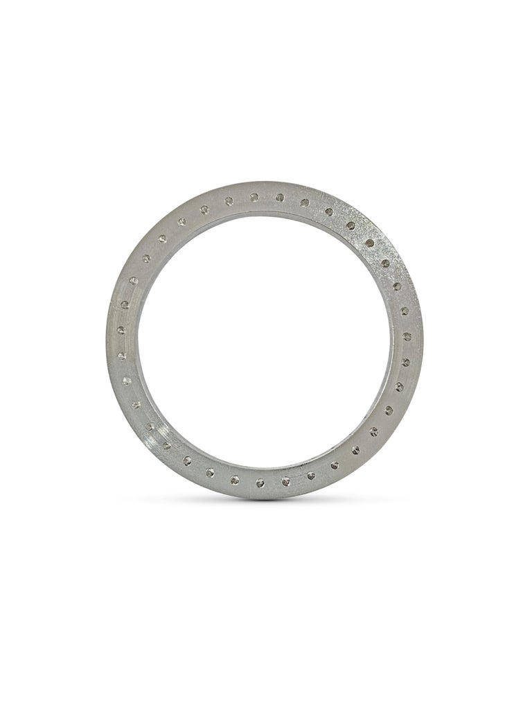 4.50 Carat VVS Diamond Stainless Steel Rolex Bezel For Sale at 1stDibs