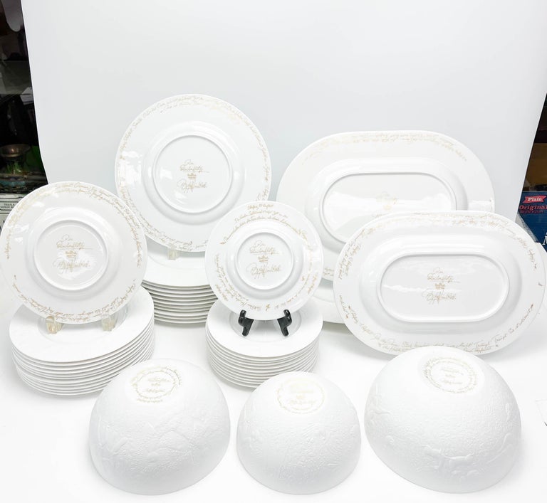 45pc Rosenthal Germany Porcelain Dinner Service for 12 in Magic Flute ...