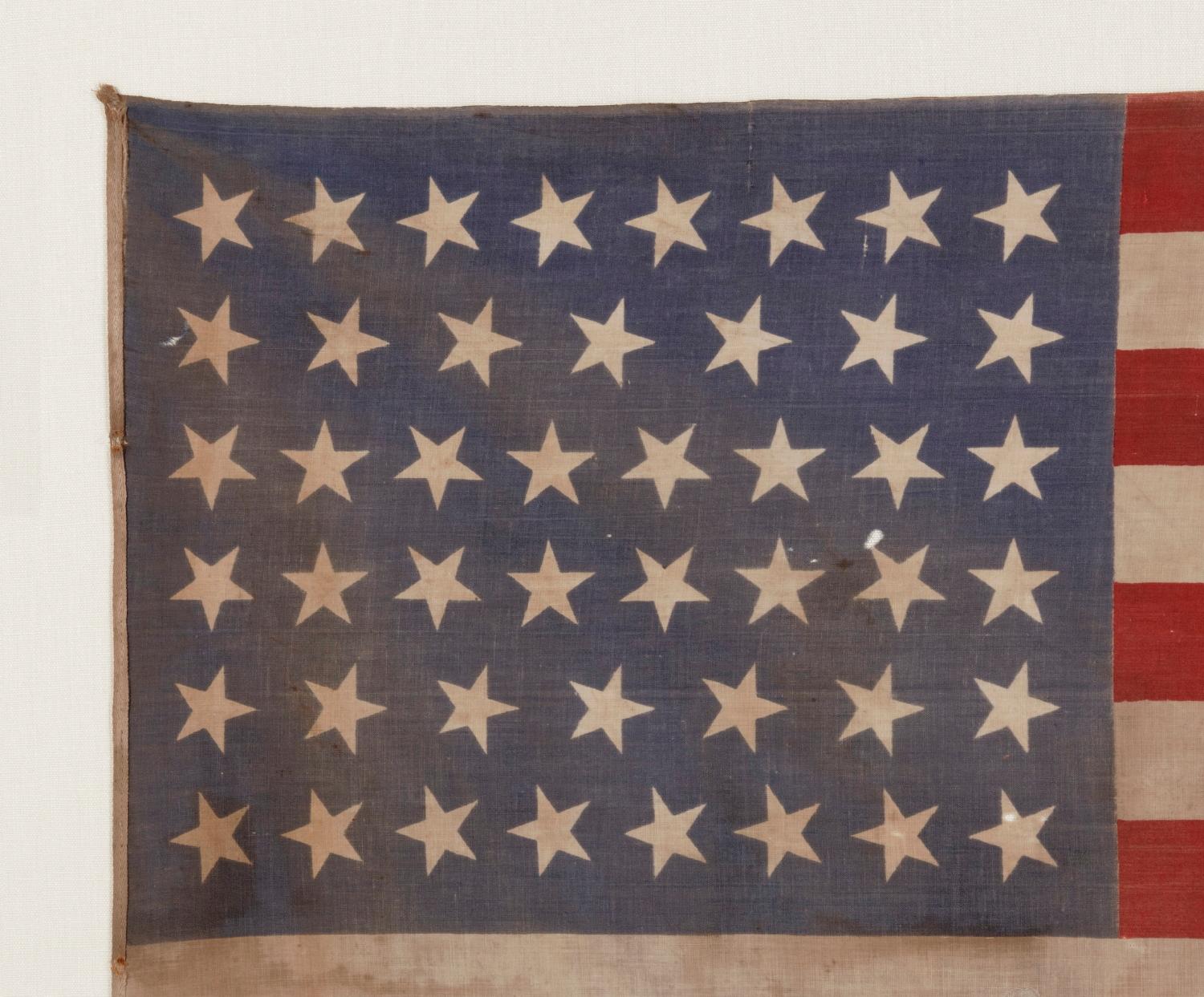 46 Star Antique American Flag, , Oklahoma Statehood, circa 1907-1912 at ...