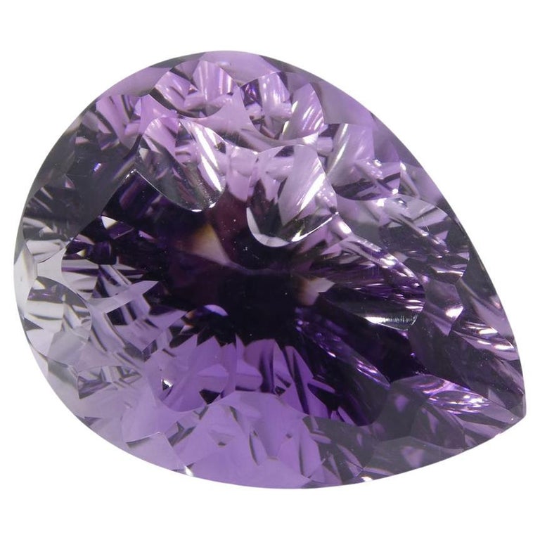 46.30ct Pear Amethyst Fantasy/Fancy Cut For Sale at 1stDibs