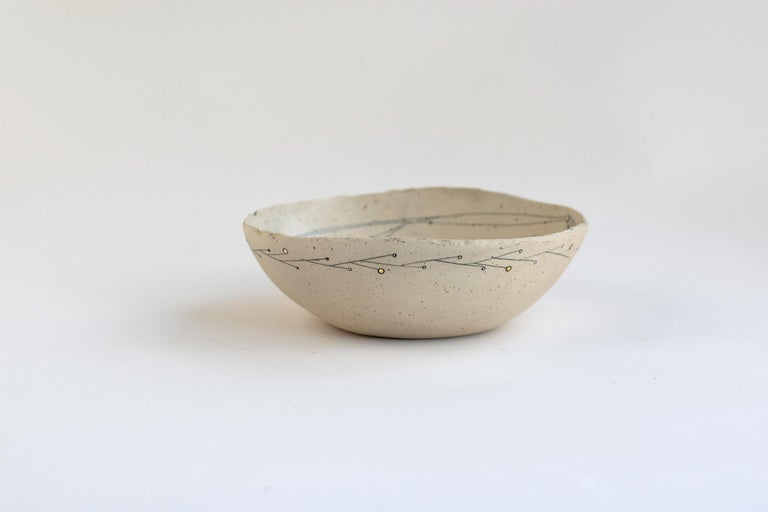 464-G Hand Crafted Golden Promise Stoneware Bowl with 22kt Gold ...