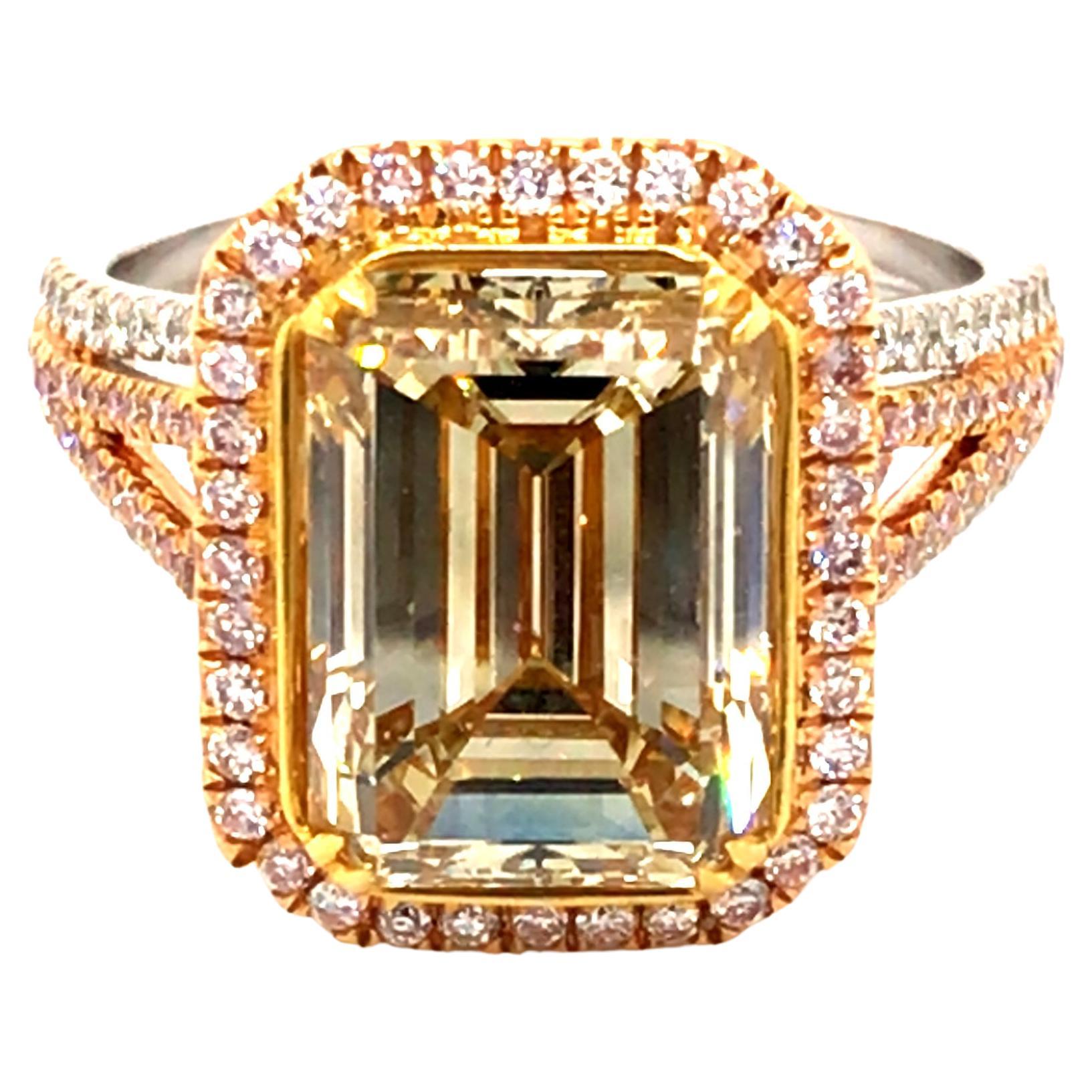 2.77 Carat Fancy Brown Champagne Natural Diamond Engagement Ring For ...