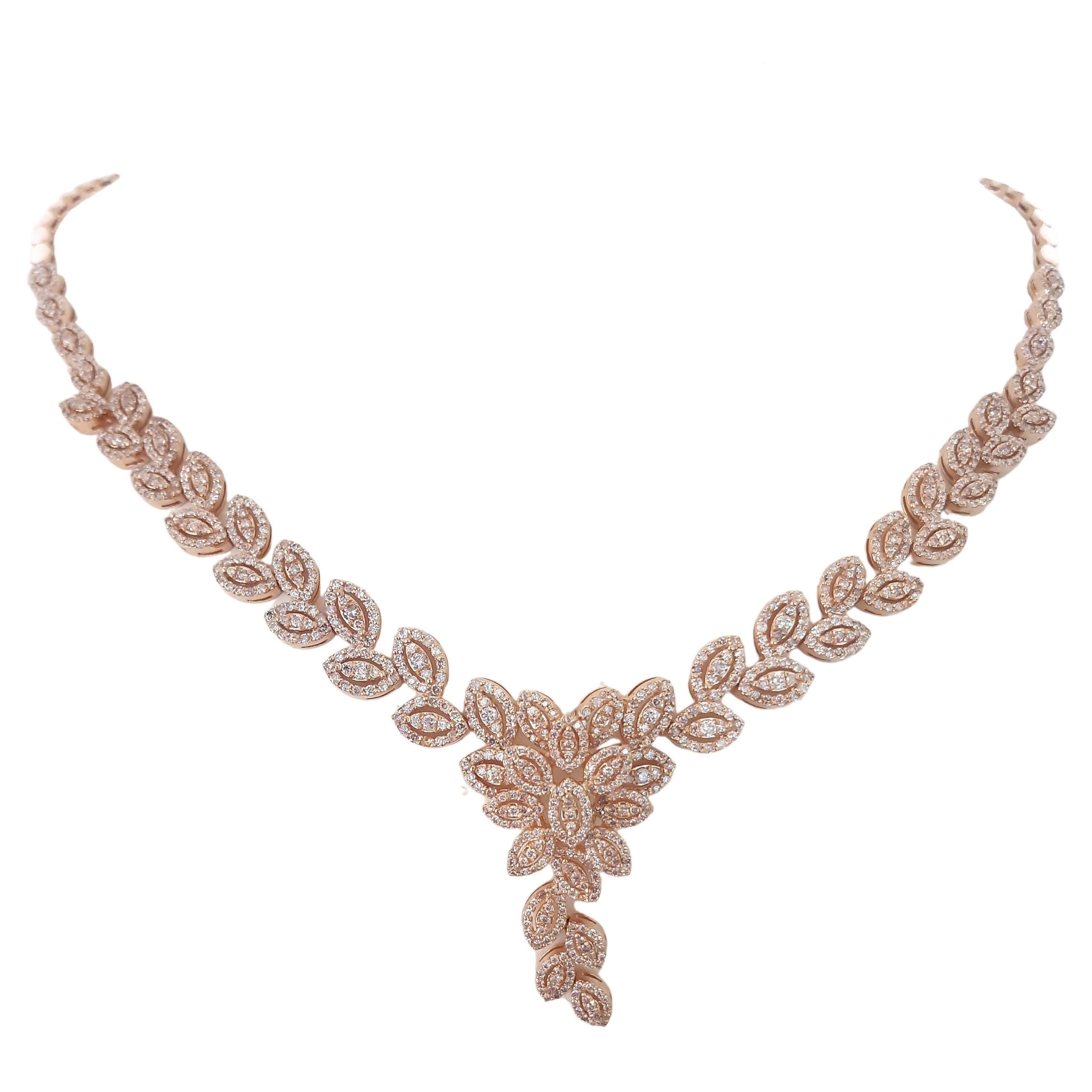 IGI Certified 1.80 Natural Pink Diamond Necklace For Sale at 1stDibs