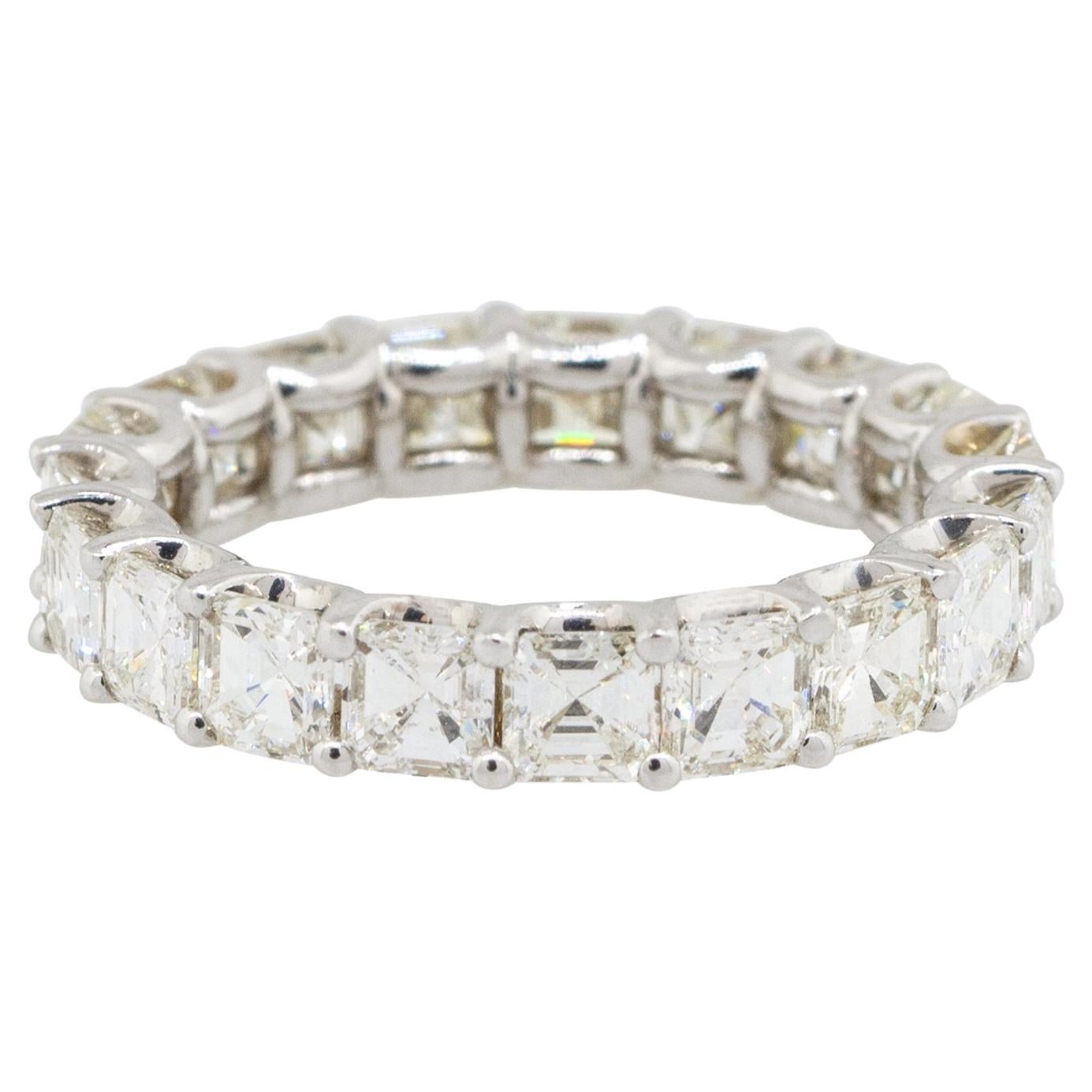 Diamond Eternity Ring in 18 K, 4.71 Carat, D-E Color, by The Diamond ...