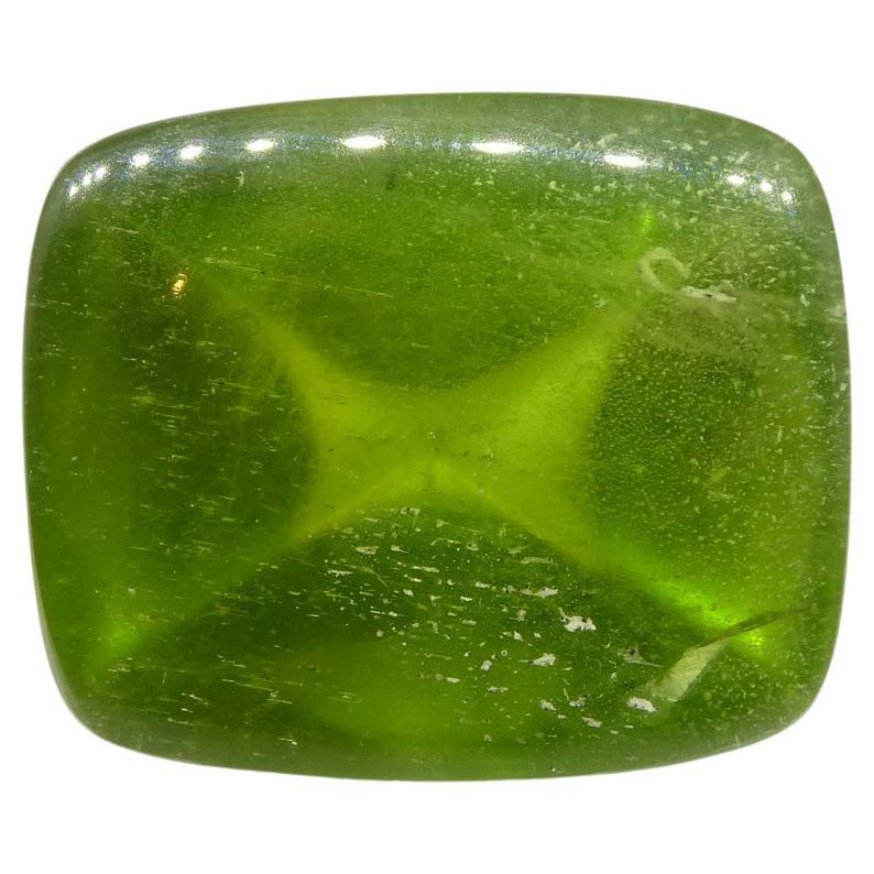 1.41ct Cushion Sugarloaf Double Cabochon Green Emerald GIA Certified ...
