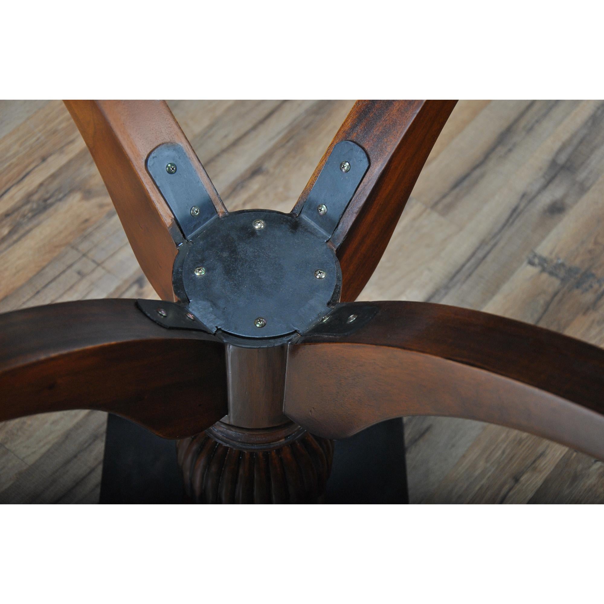 48″ Round Banded Table For Sale at 1stDibs