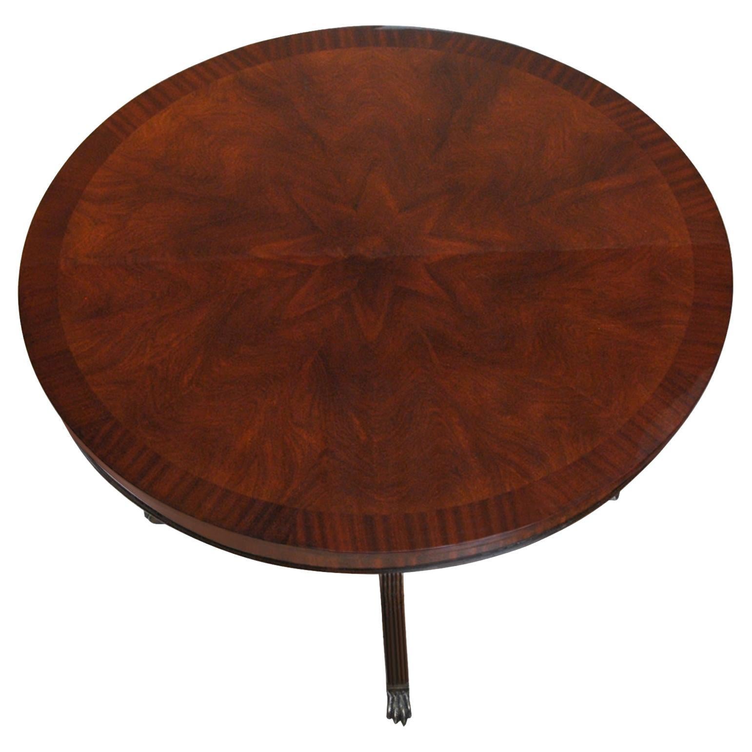 48″ Round Banded Table For Sale at 1stDibs