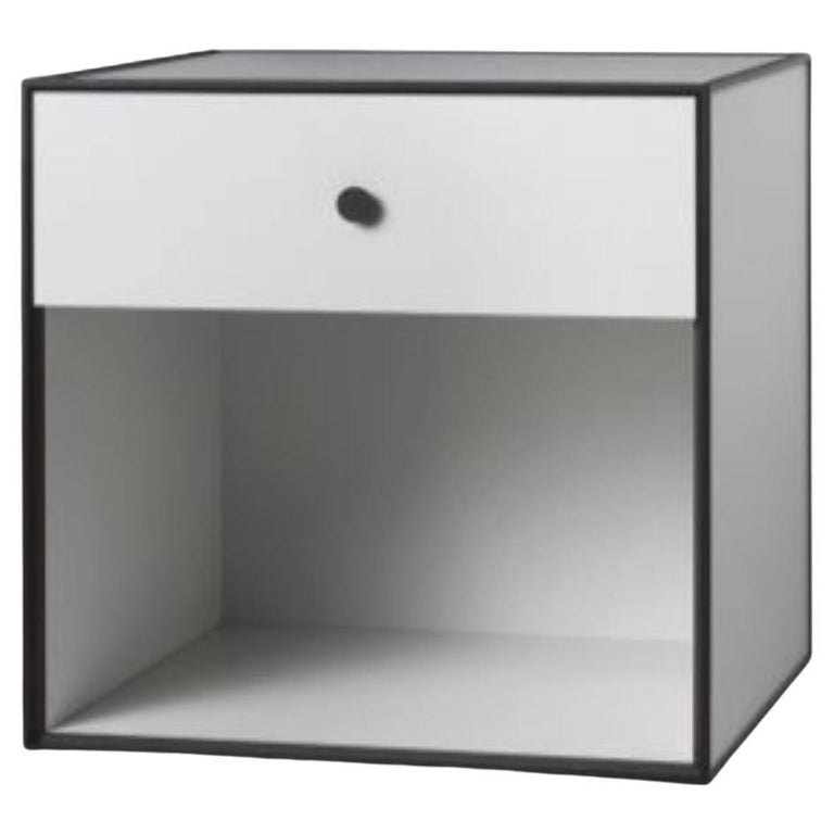 49 Light Grey Frame Box with 1 Drawer by Lassen For Sale at 1stDibs
