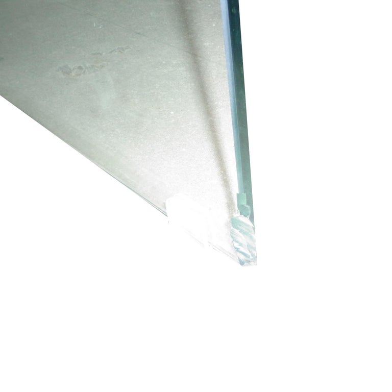 Modern Waterfall Glass Desk or Console Table For Sale at 1stDibs ...