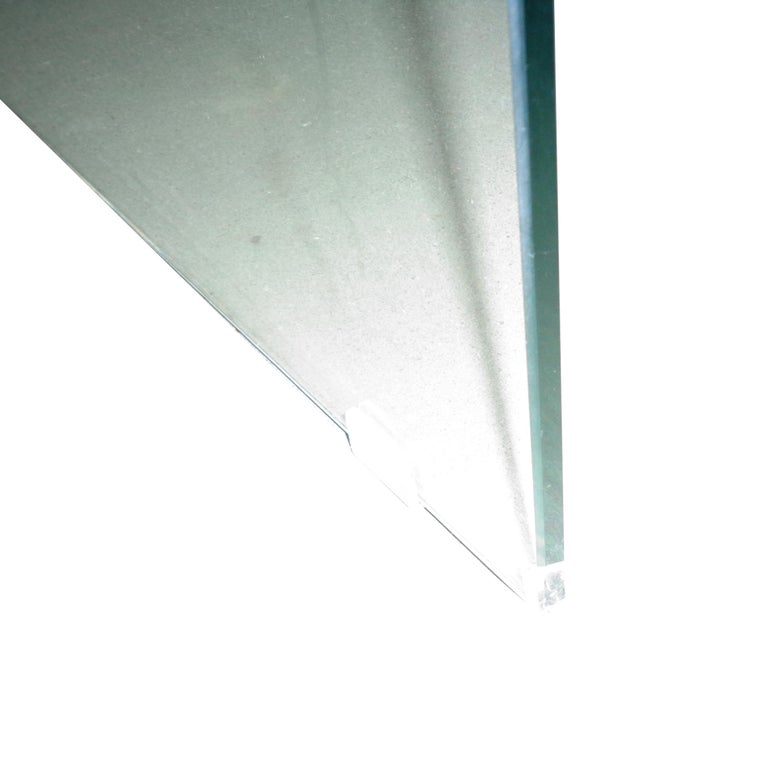 Modern Waterfall Glass Desk or Console Table For Sale at 1stDibs ...