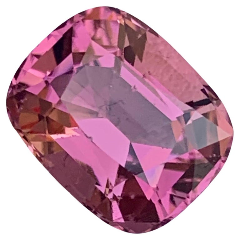 4.90 Carat Loose Pink Tourmaline Cushion Cut Gemstone for Jewelry ...