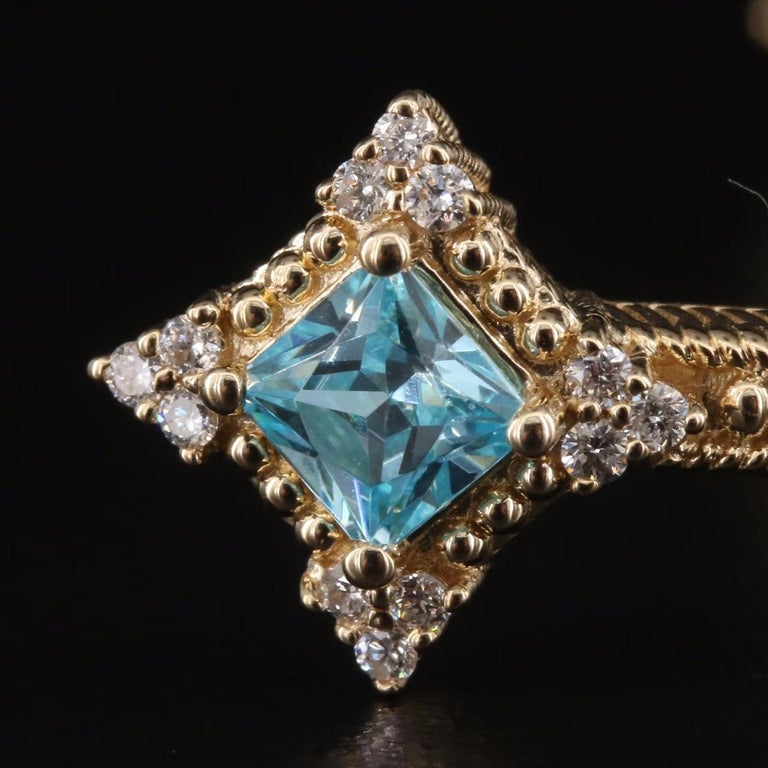 $4950 / New / Judith Ripka Designer Diamond and Topaz Hinged Bangle ...